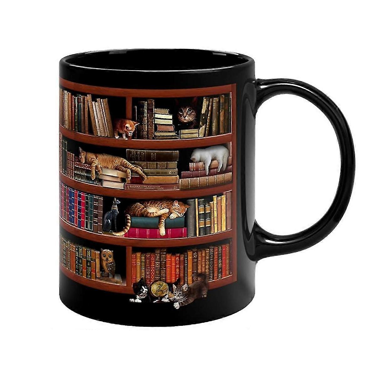 3d Bookshelf Mug Library Bookshelf Cup Bookshelf Design Book Mug Book ...