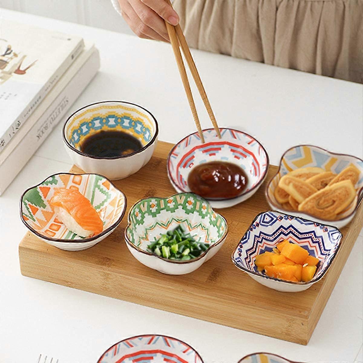 Ceramic Dip Bowls Set for Dessert,Soy,Condiments,Side Dishes,Dip,Ice ...