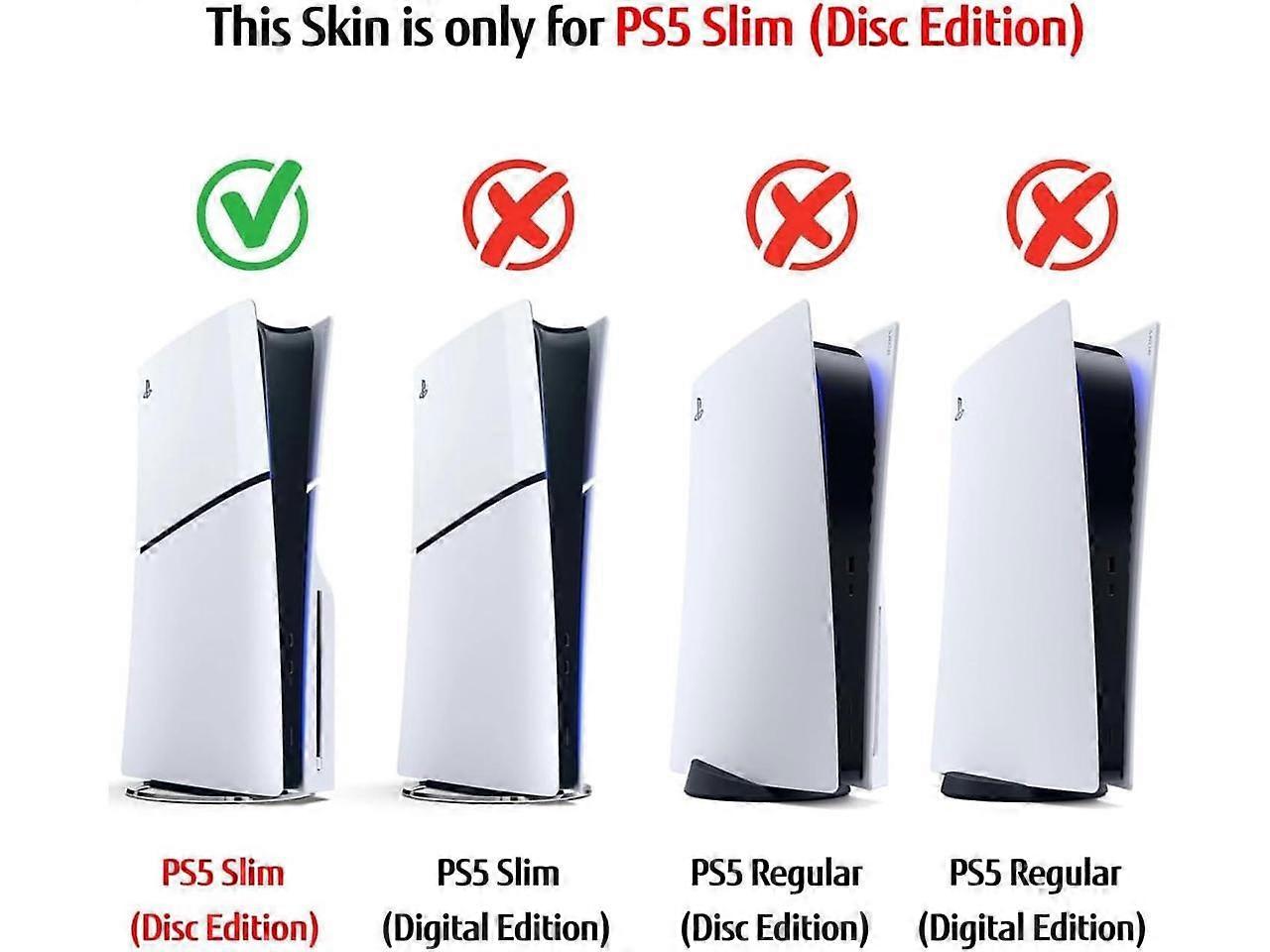 [for PS5 Slim Disc Edition] Superhero Slim Skin for PlayStation 5 Slim ...