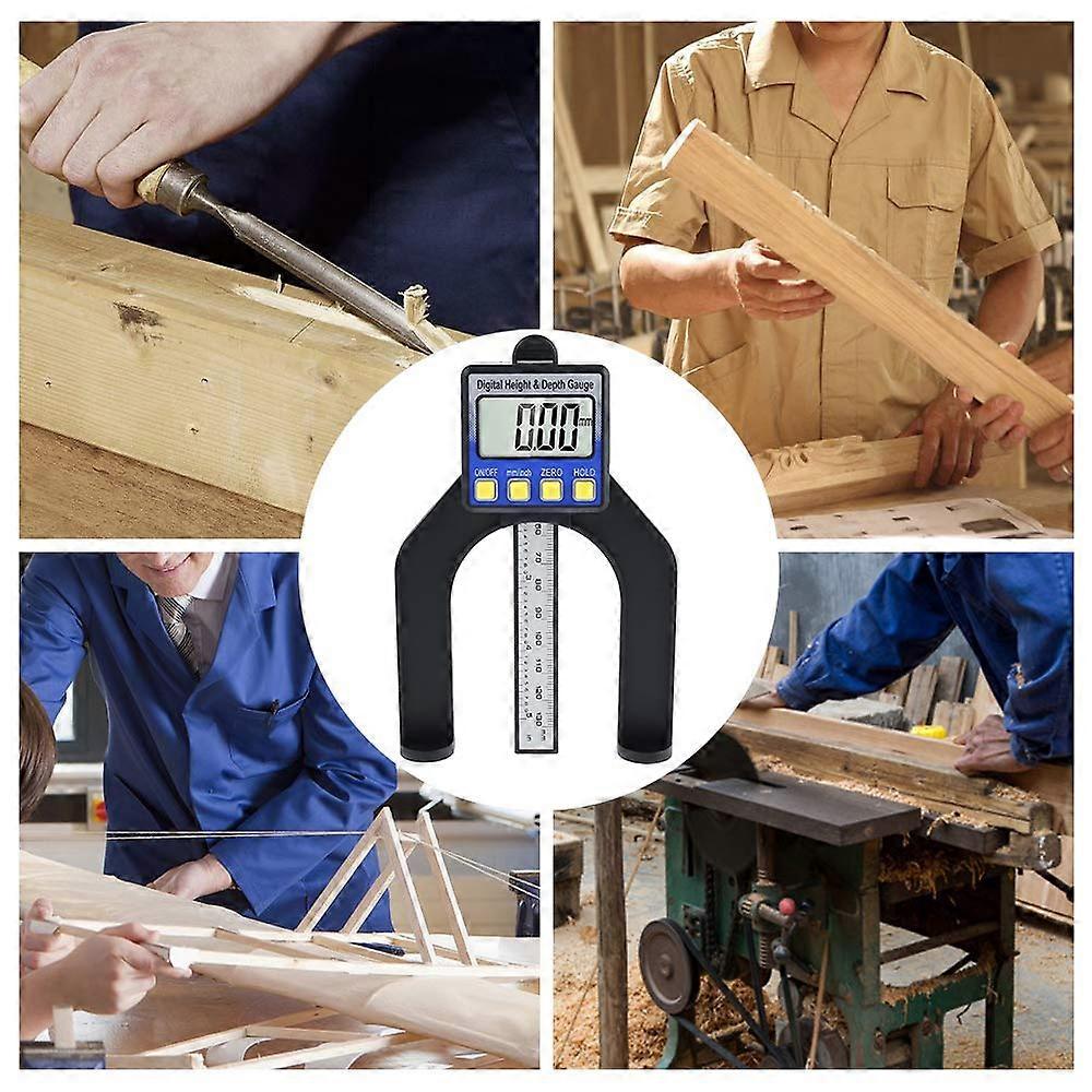 2024 New Digital Depth Gauge 80mm Carpentry Height and Depth Gauge with ...
