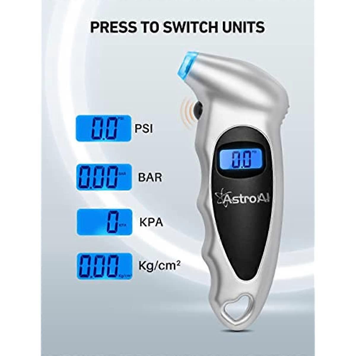 AstroAI Digital Tyre Pressure Gauge 150 PSI 4 Settings for Car Truck ...