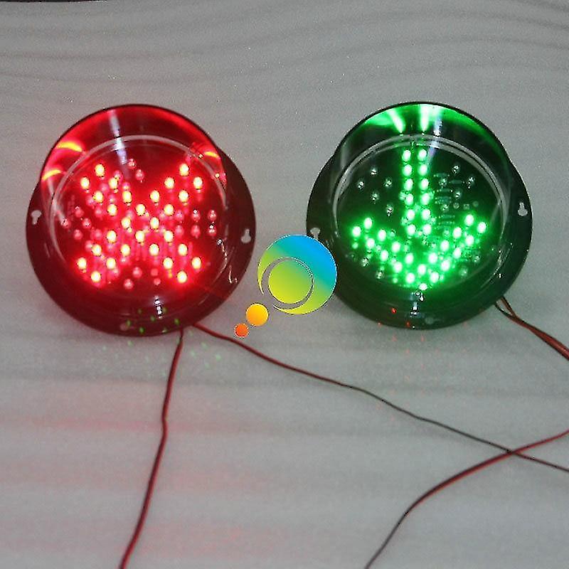 Panneaux de signalisation dc12v/ dc24v croix rouge et flèche verte led ...