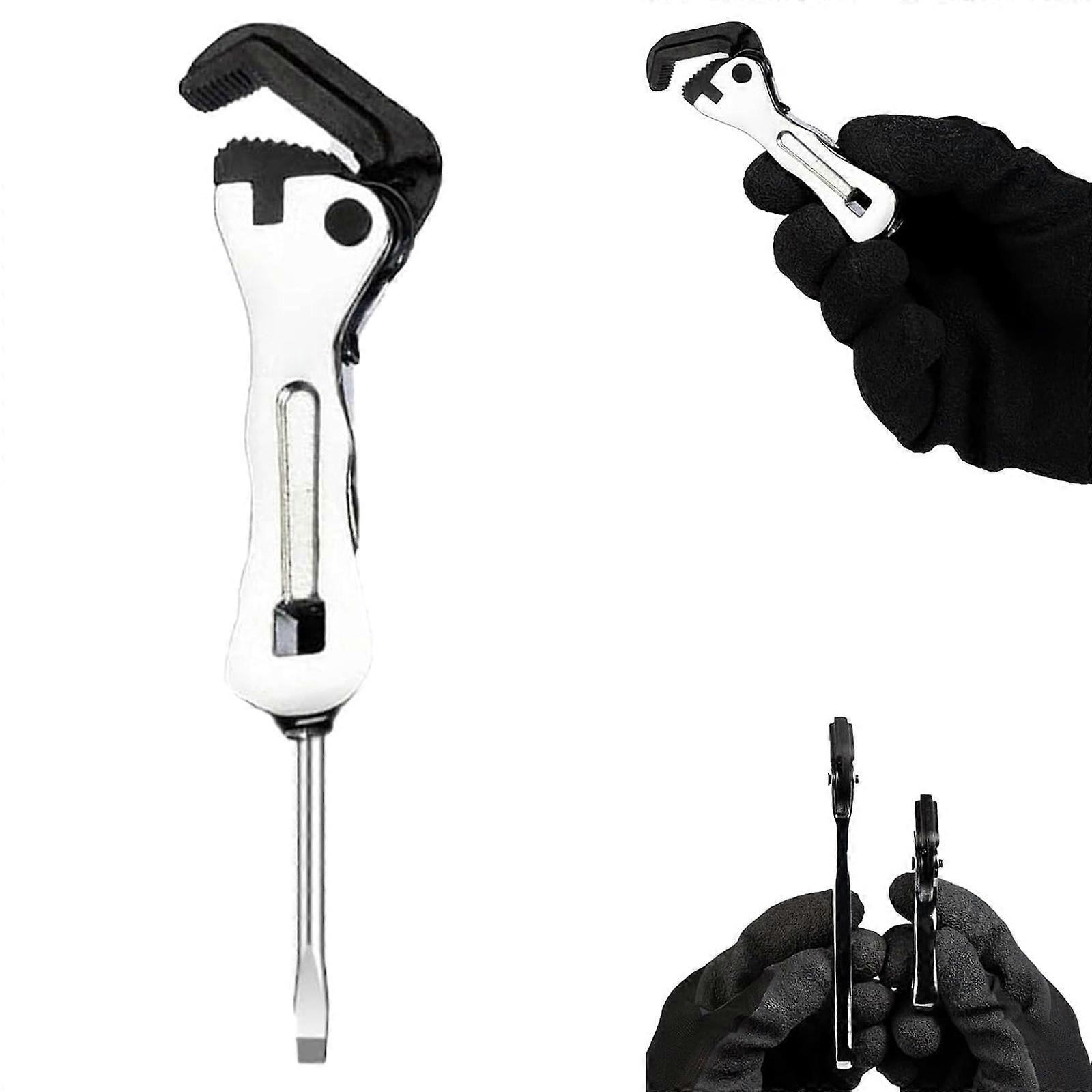 Micro Stubby Wrench Self Adjusting Pipe Vise Portable 2 In 1 Wrench ...