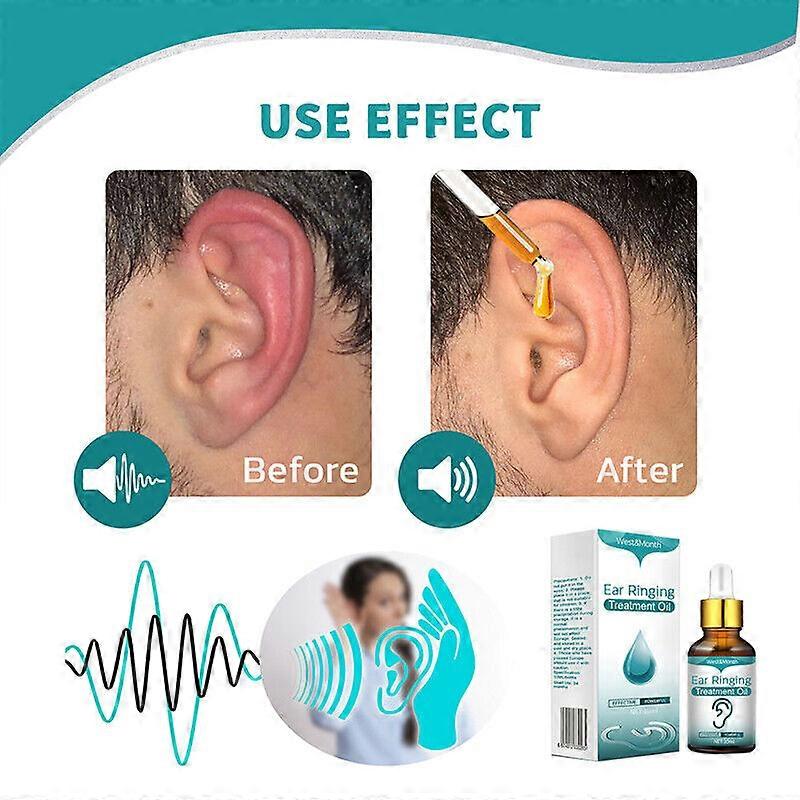 30ML Tinnitus Ear Drop Ears Ringing Relief Treatment Oil Ear Infection ...