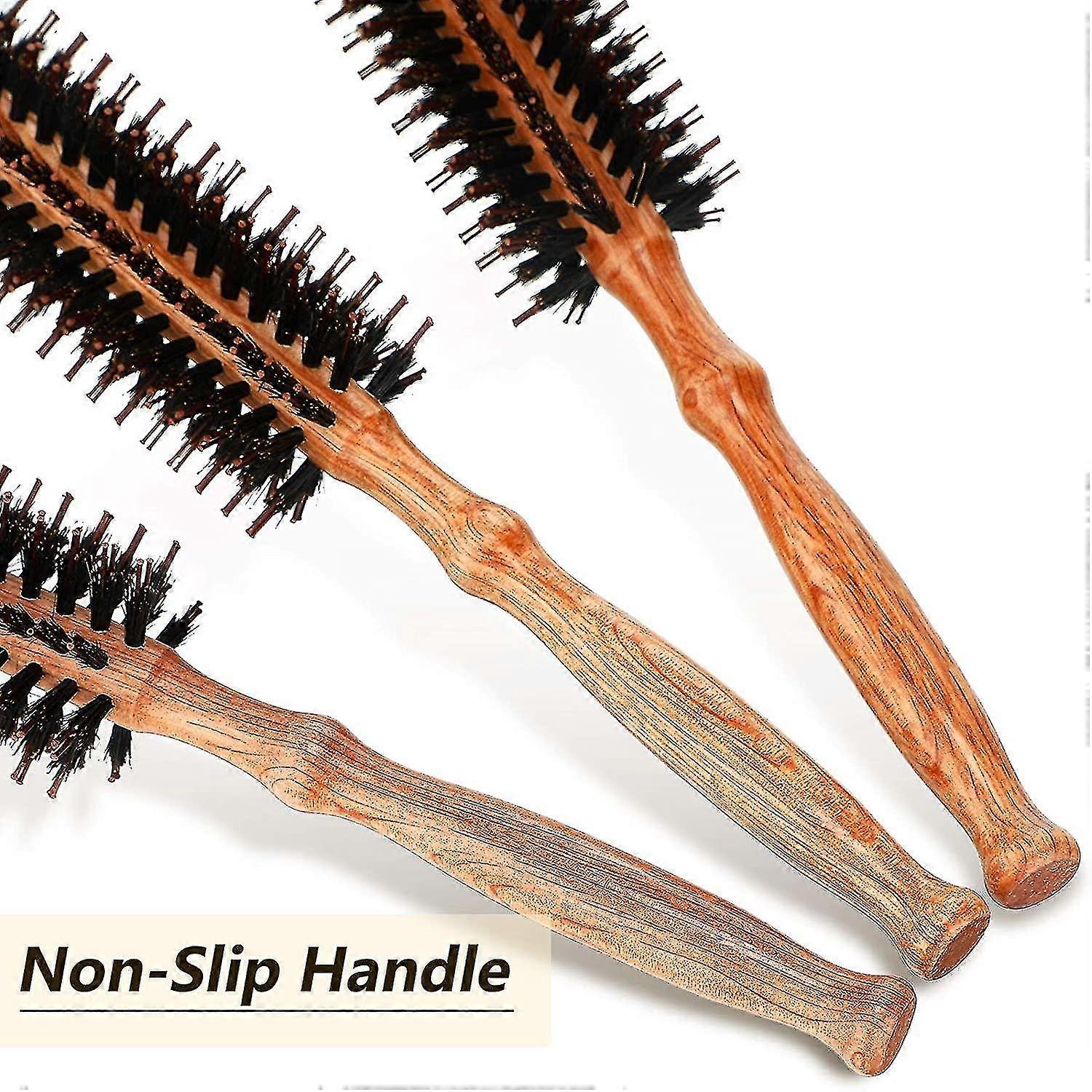 3 Pieces Small Styling Hair Brush For Short Hair, Small Round Brush For ...