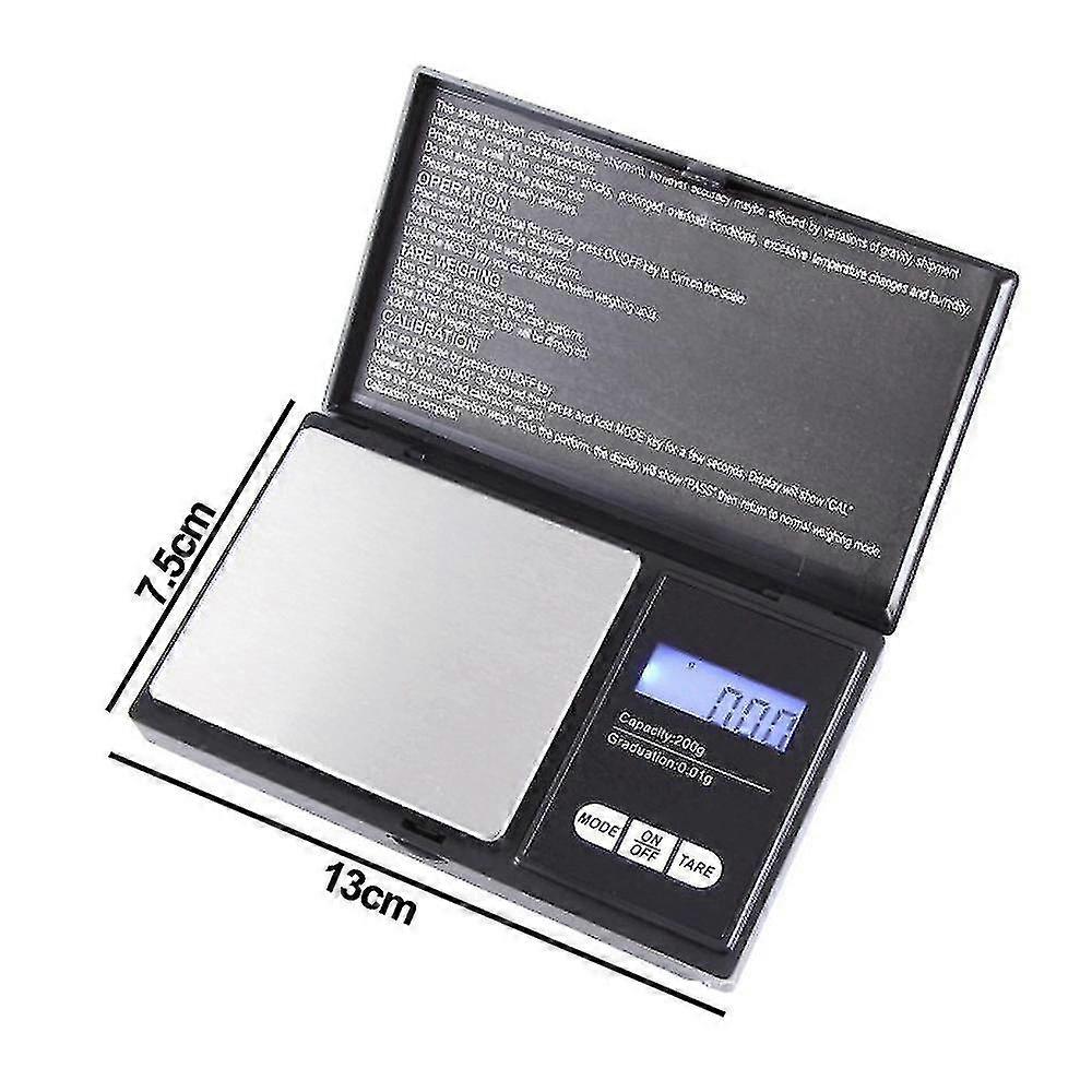 Precision Pocket Scale 200g X 0.01g, Digital Gram Scale Small Herb Scale Mini Food Scale Jewelry ...