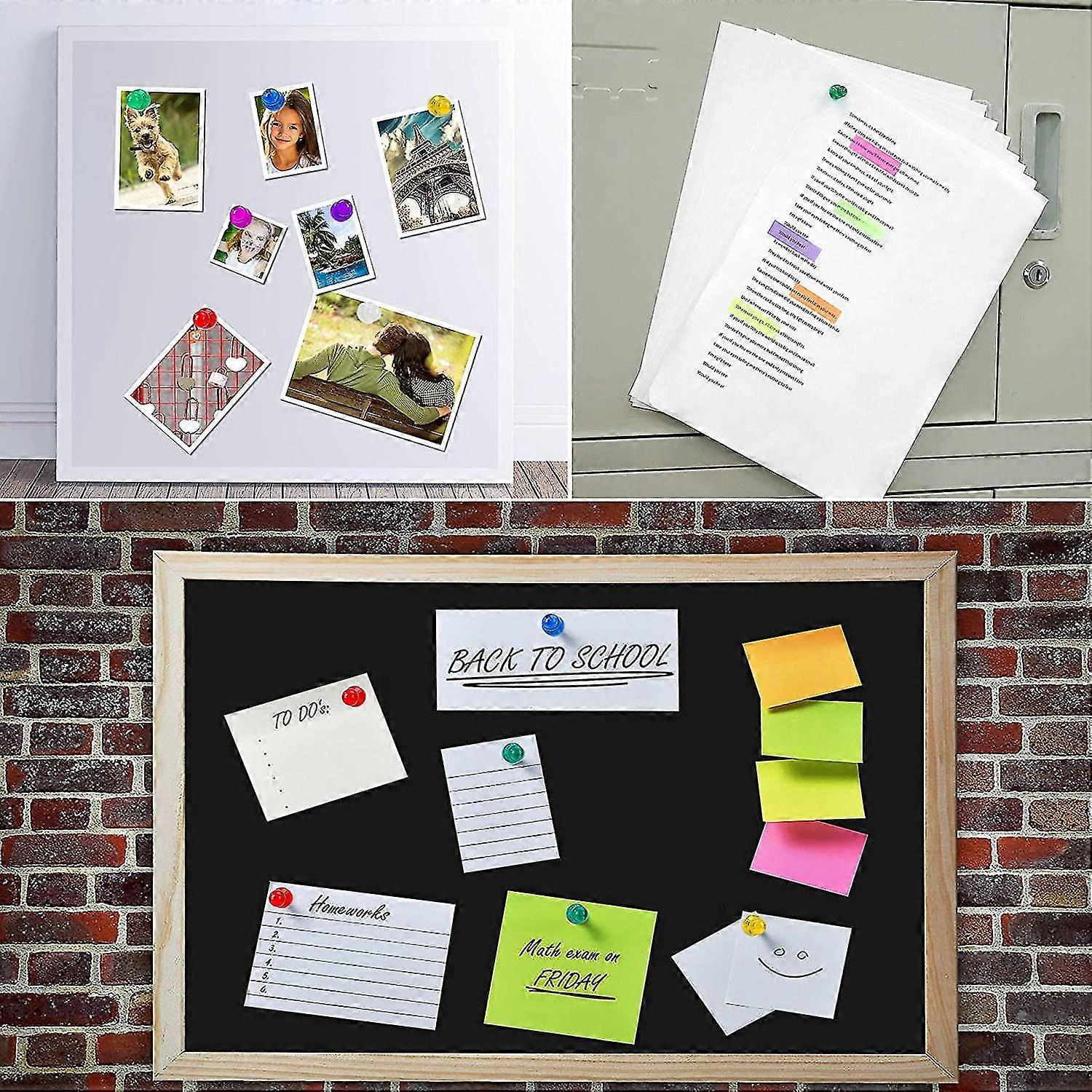 20 Pieces Push Pins Colorful Strong Magnets For Whiteboards ...