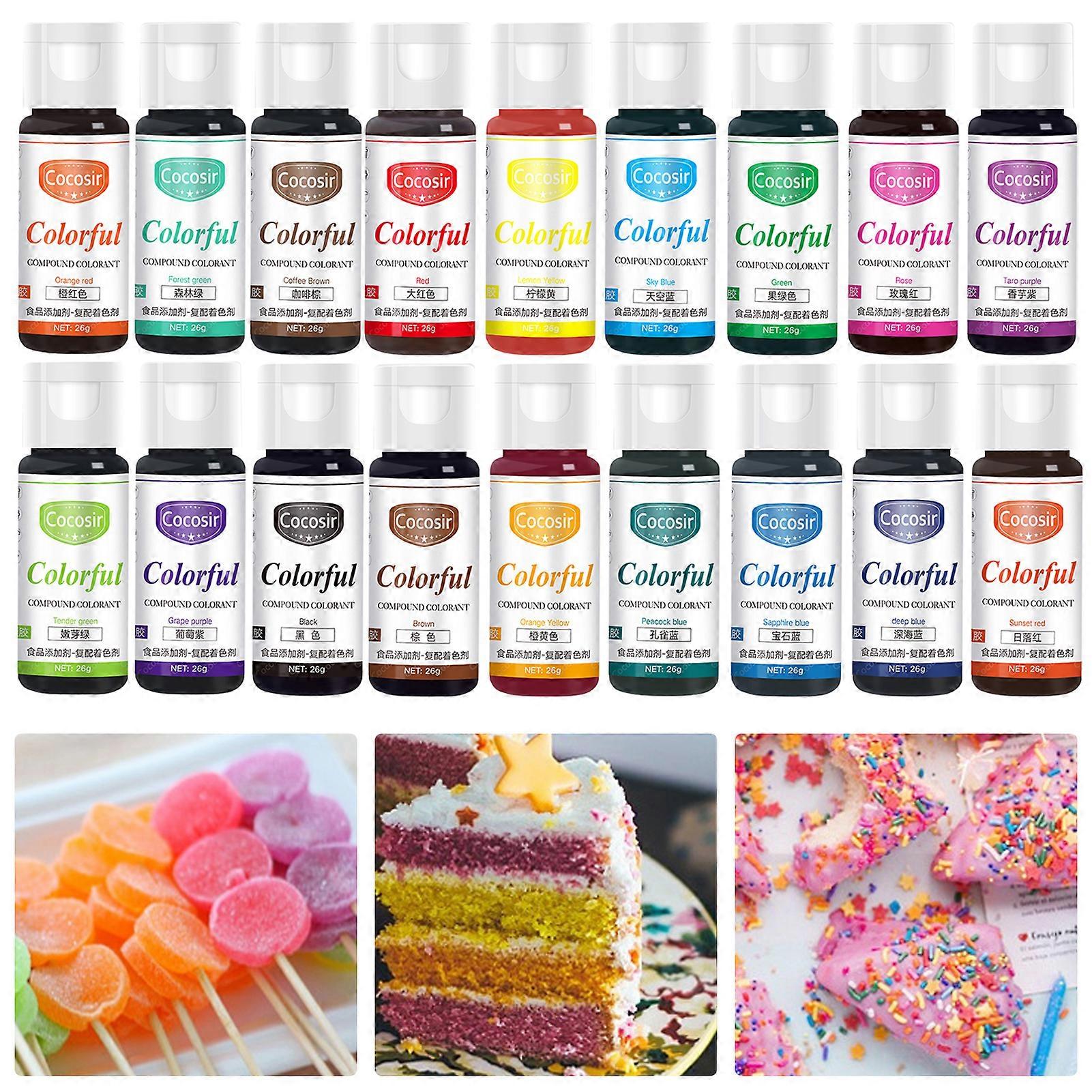 Food Coloring Edible Highly Concentrated Vibrant Cake Decorating ...