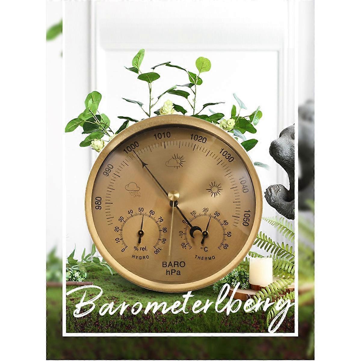 3-In-1 Dial Barometer Thermometer Hygrometer for Home, Wall Decor, Baby ...