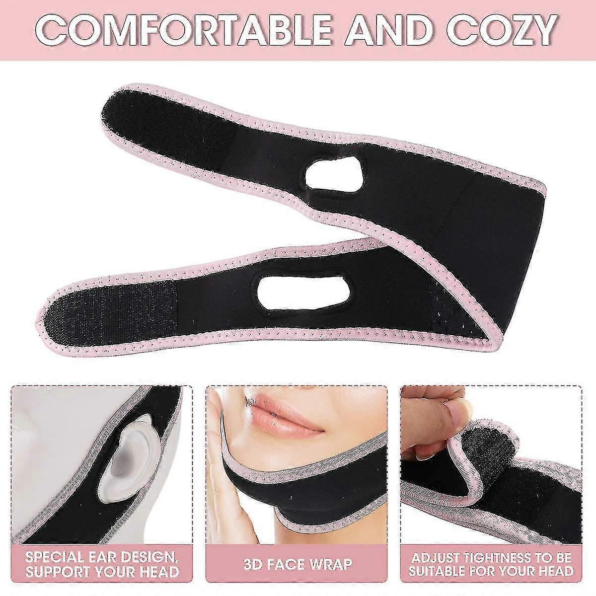 Double Chin Reducer Facial Slimming Belt Lifting Straps Jaw Exerciser ...