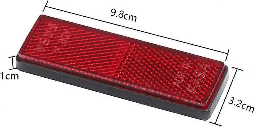 TCGG-10 x Rectangular Reflectors Self Adhesive Rectangular Reflector ...