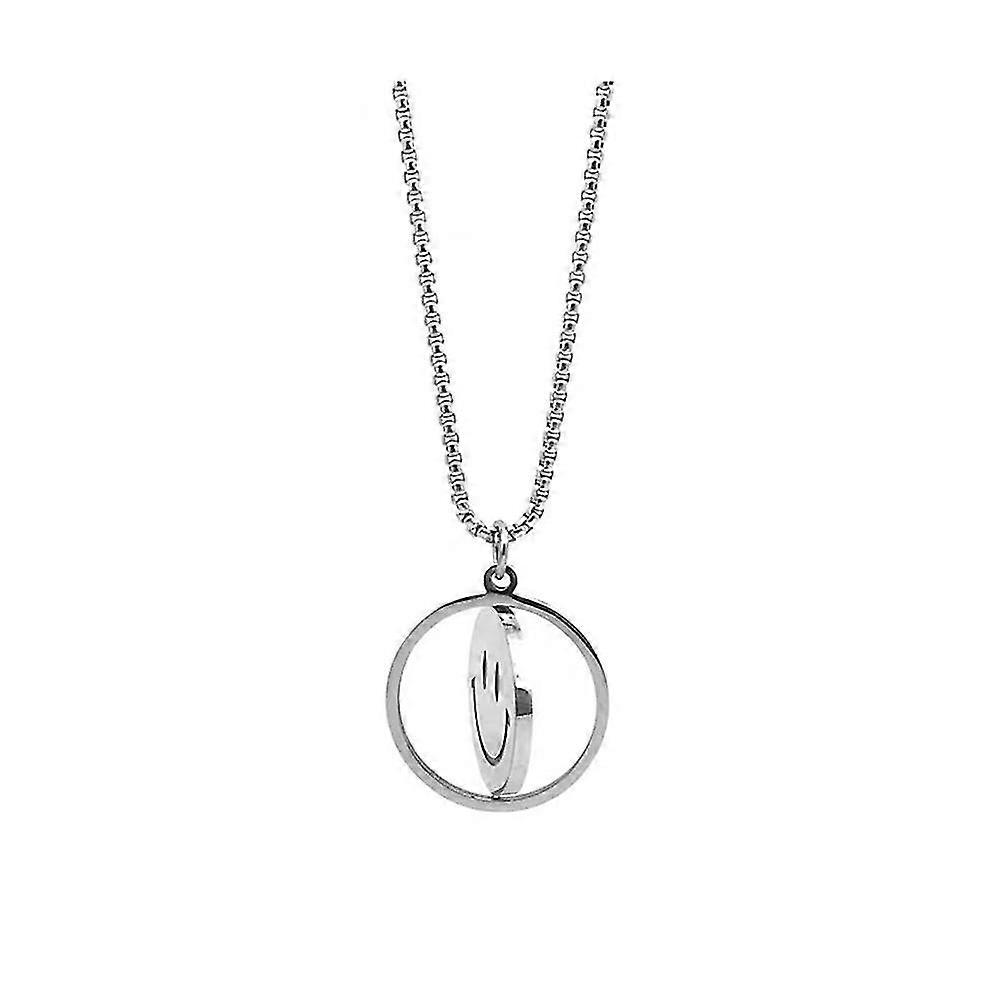 Titanium Steel Smiley Face Sad Face Double Sided Chains Fashion ...