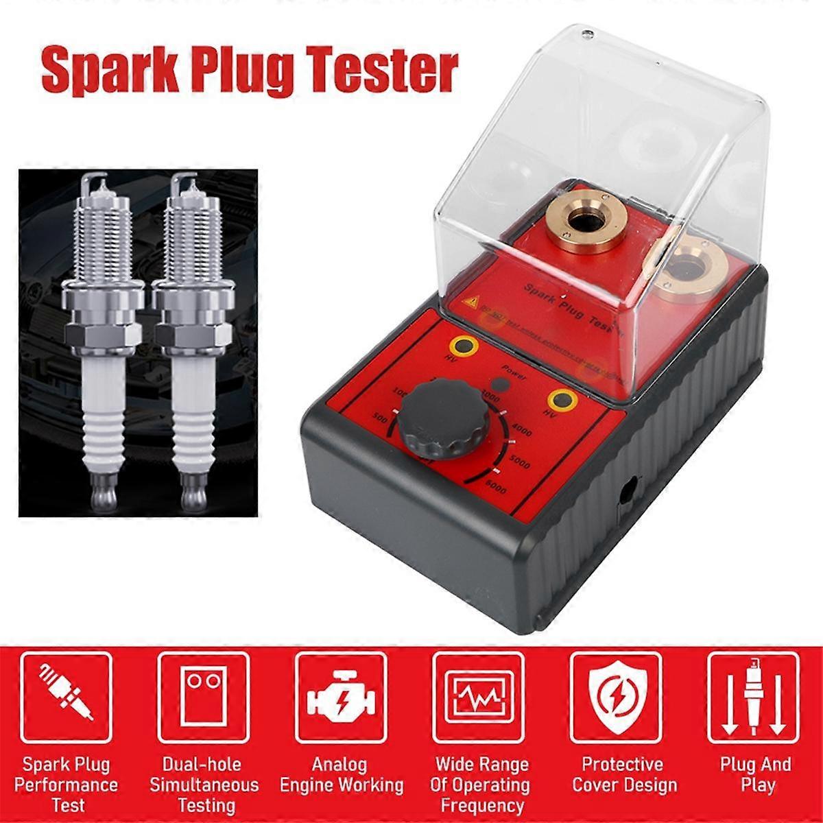 0-6000RPM 12V Spark Plug Tester Diagnostic Tool Analyzer Ignition ...