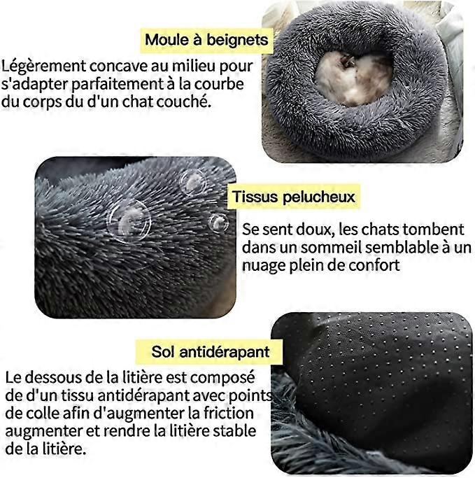 Dww-Diary Lit Chat, Panier Chat Moelleux, Coussin Apaisant pour Chat ...