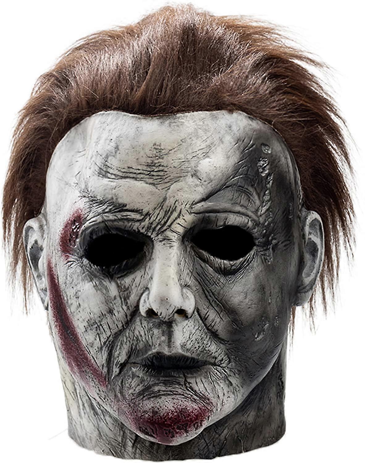 Terror Halloween Michael Myers Masks With LED Glow Horror Latex Full ...