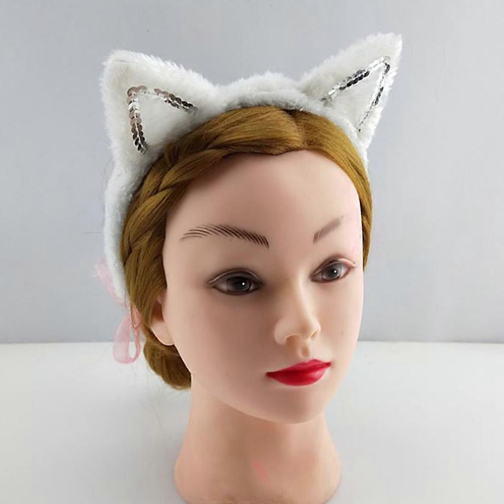 Cats ear Headband Tail Bowtie Costume Cats Cosplay Sexy Cats Costume ...