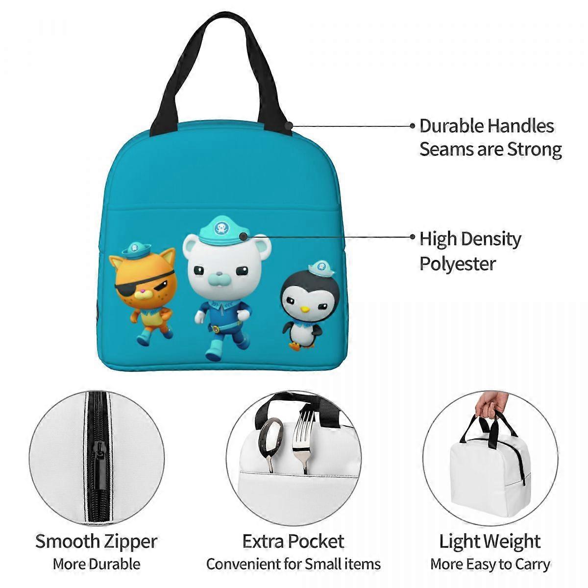 The Octonauts Insulated Lunch Bags Cartoon Anime Barnacles Kwazii Peso ...