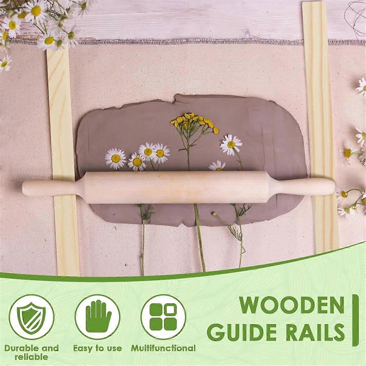 Pottery Rolling Pin Set,for Polymer Clay and Pottery,Pottery Teaching ...