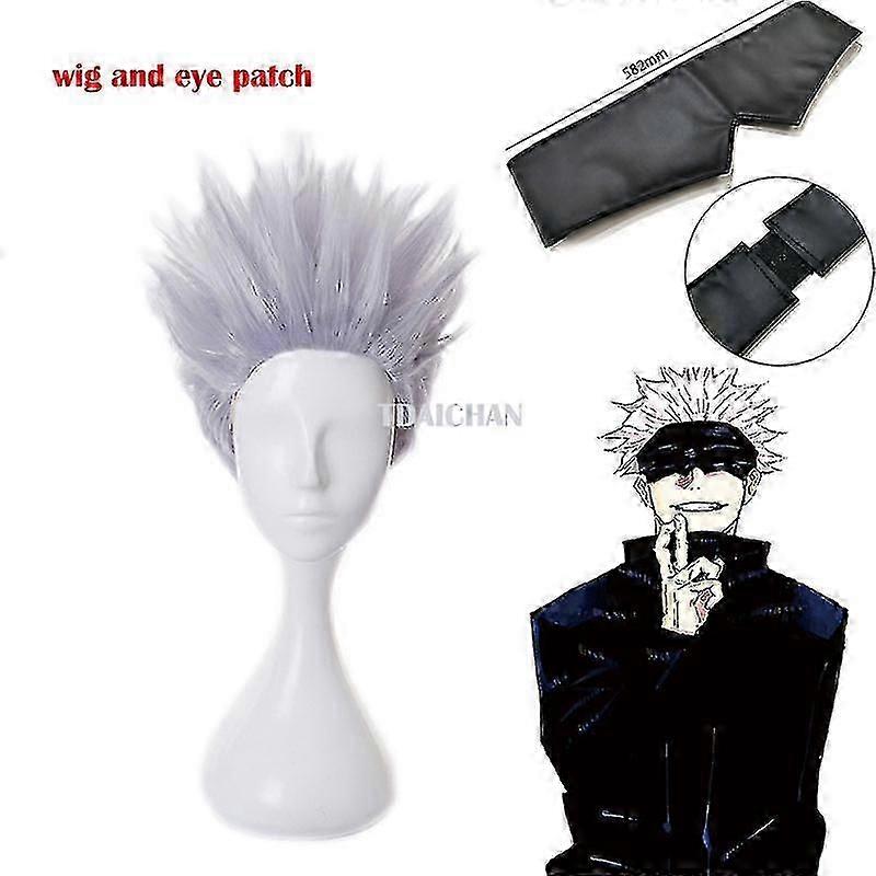 2023-gojo Satoru Cosplay Wigs Anime Jujutsu Kaisen Gojo Short Heat ...