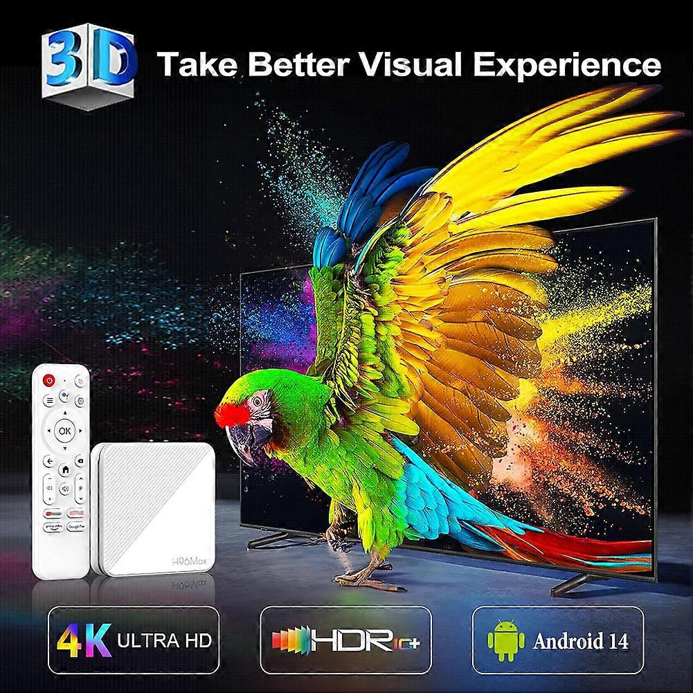 H96 Max Android 14.01 TV Box 4K HDR10+ WiFi 6 Allwinner H313 Quad Core ...