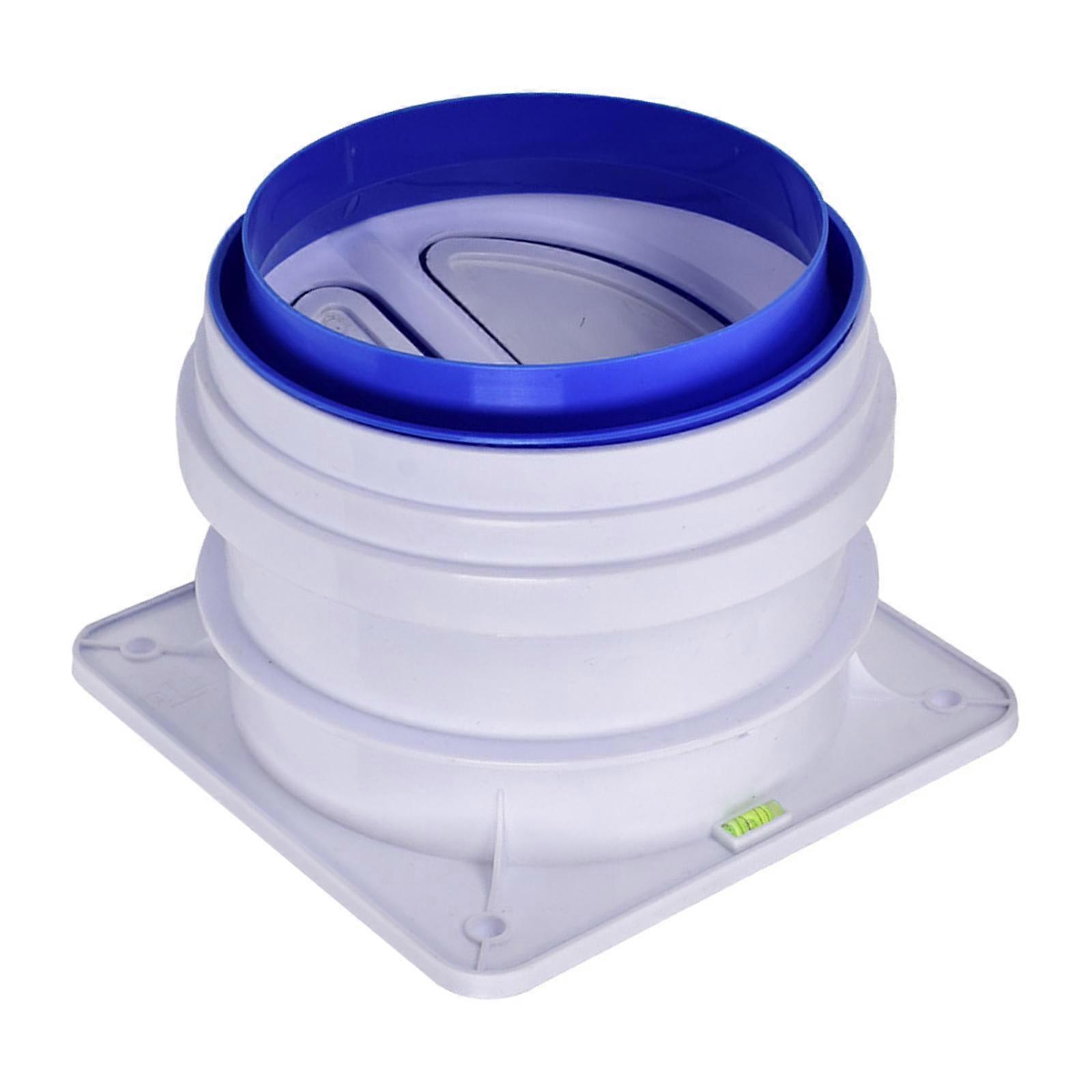 Backdraft Damper Draft Blocker Vent with Flange Wall Shutter Odor ...