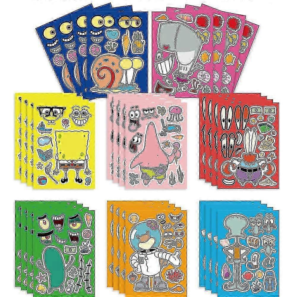 Spongebob Squarepants Theme 32 Sheets 8 Styles Make Your Own Stickers ...