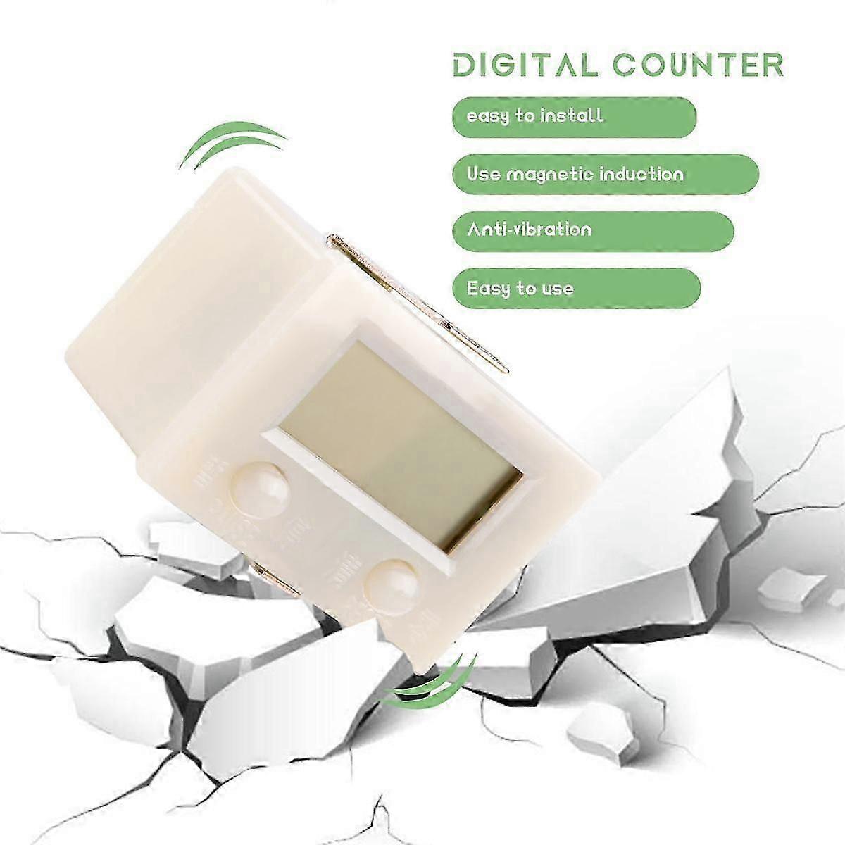 0-99999 LCD Digital Display Electronic Counter Punch Magnetic Induction ...