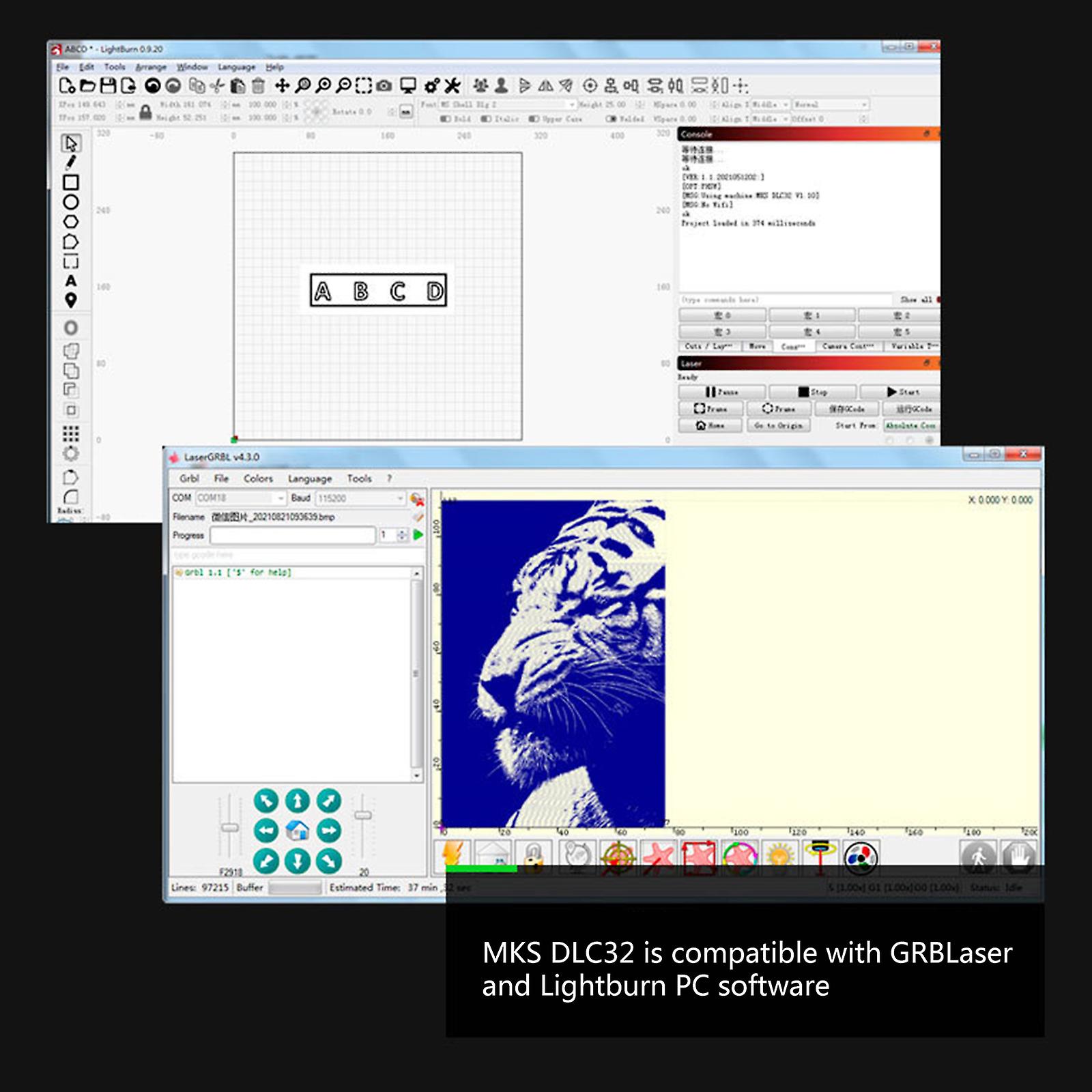 Compatible-makerbase Mks Dlc32 V2.0 Cnc Motherboard Grbl 32bits Offline ...
