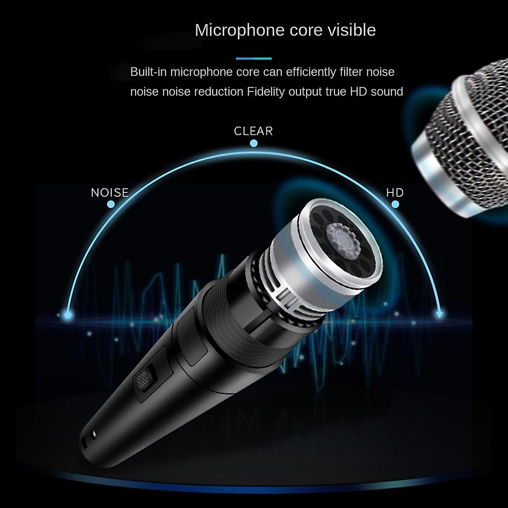 Karaoke Microphone MIC Handheld Dynamic Wired Dynamic Microphone Clear ...