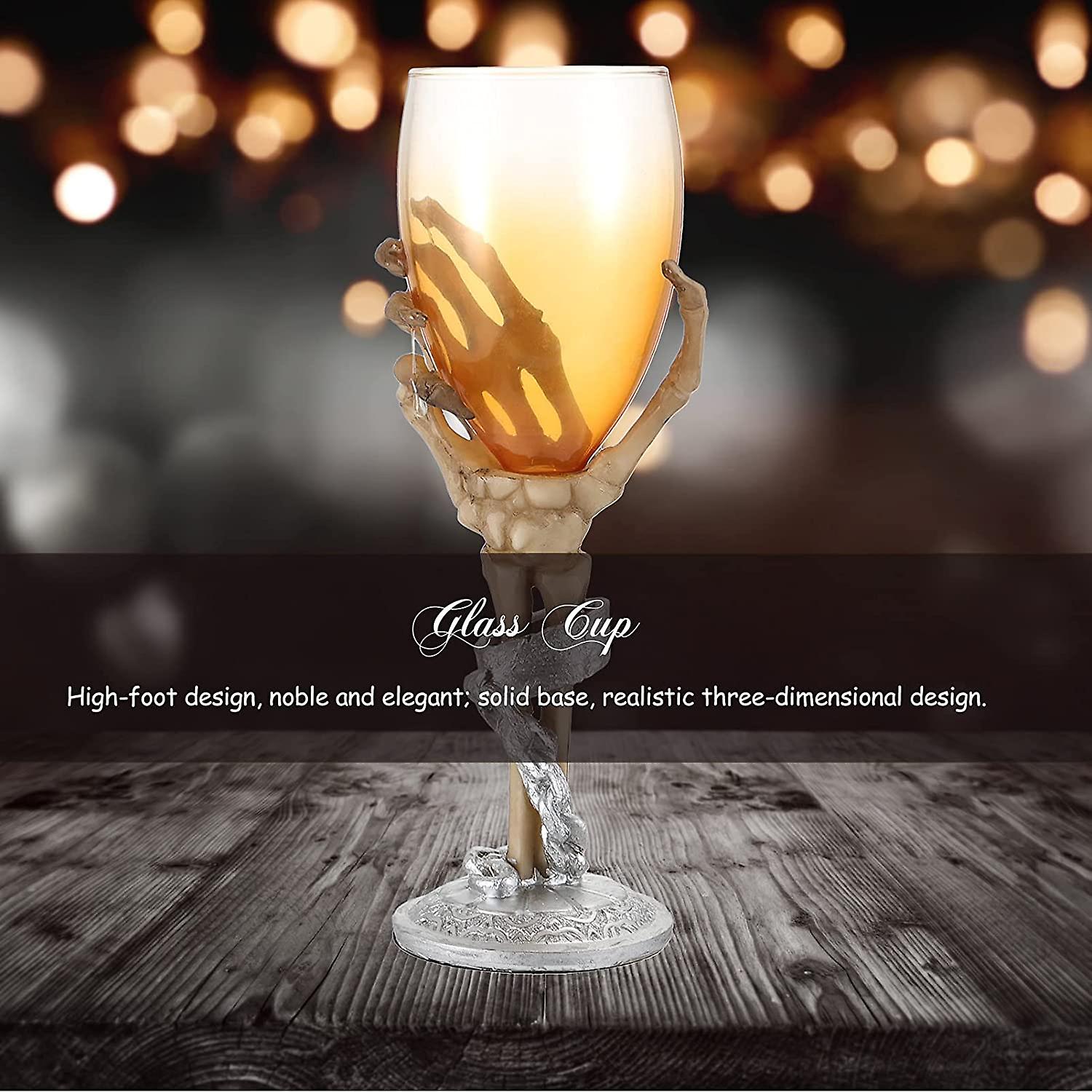 Skeletal Hand Wine Goblet Vintage Skull Bones Armor Cup Royal Orcskull ...