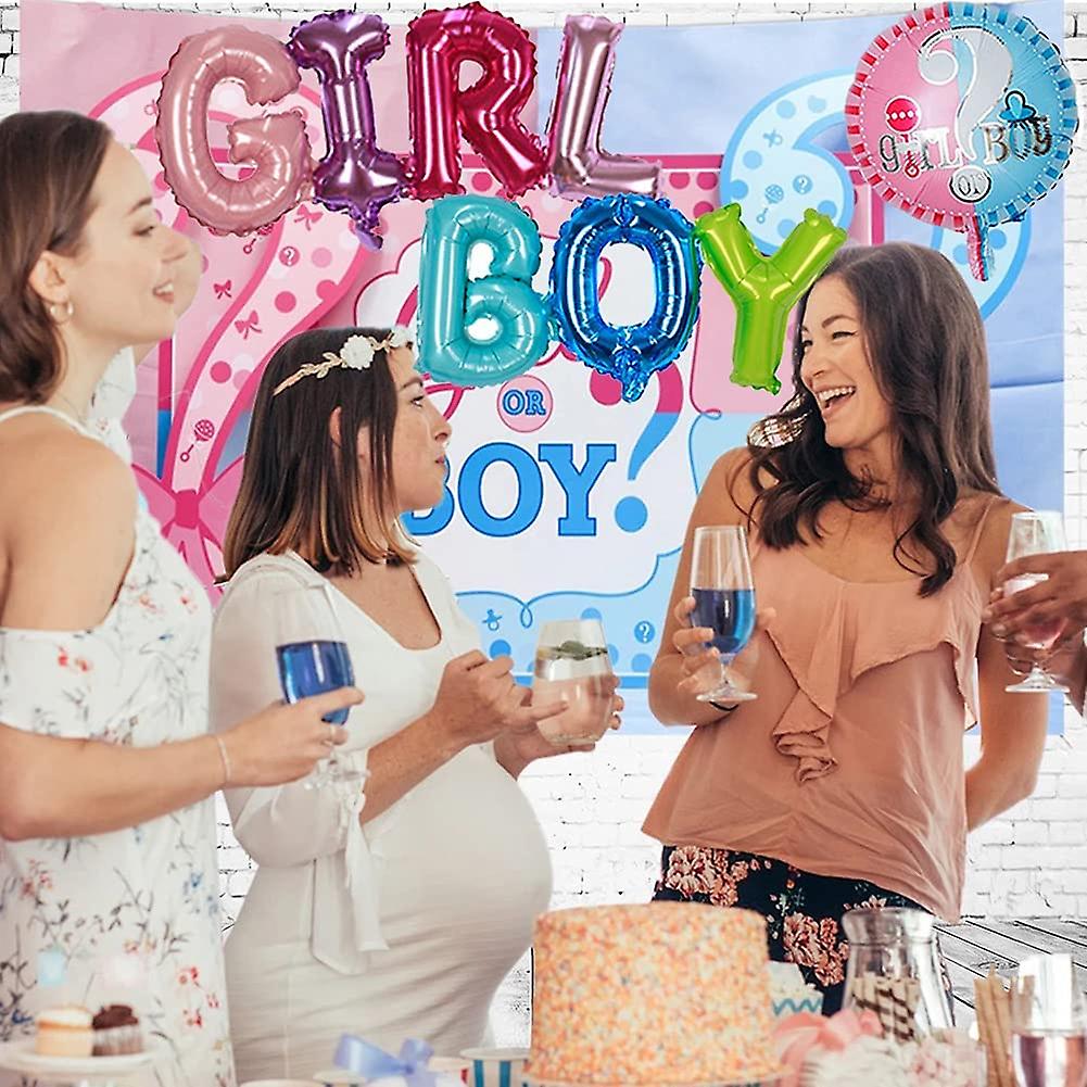 Gender Reveal Party Supplies, Gender Reveal Decorations Set With Boy Or ...