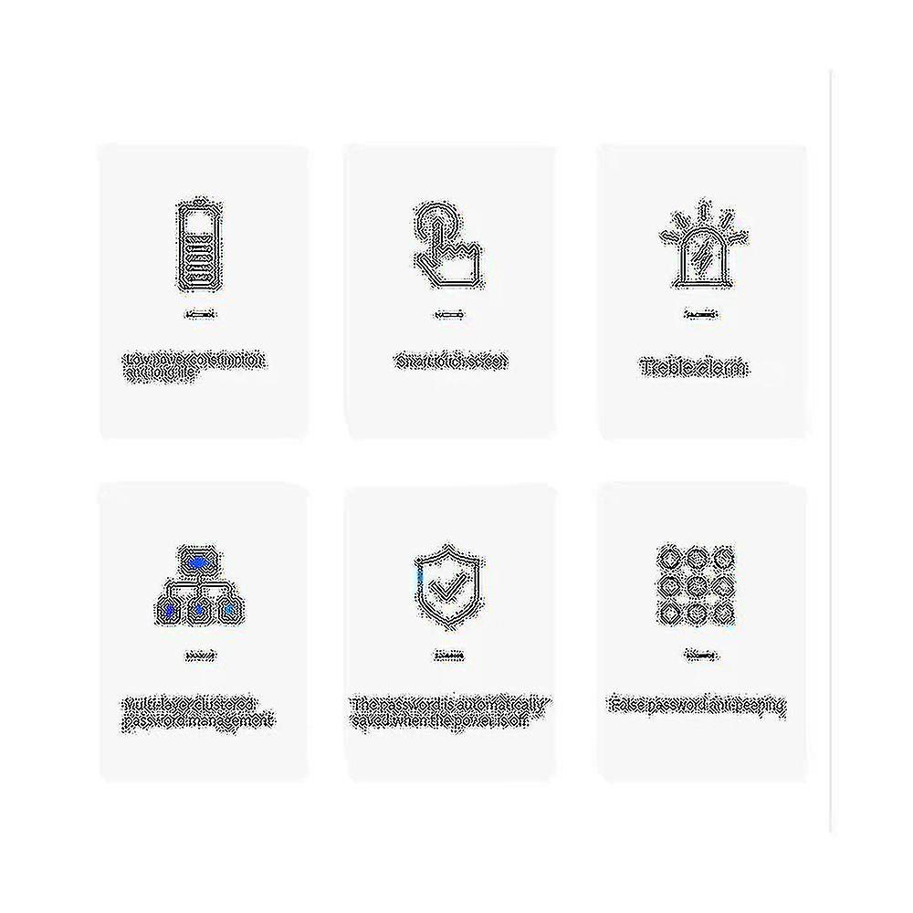 Electronic Password Locker Touch Sensor Lock 1703b Password + Card ...