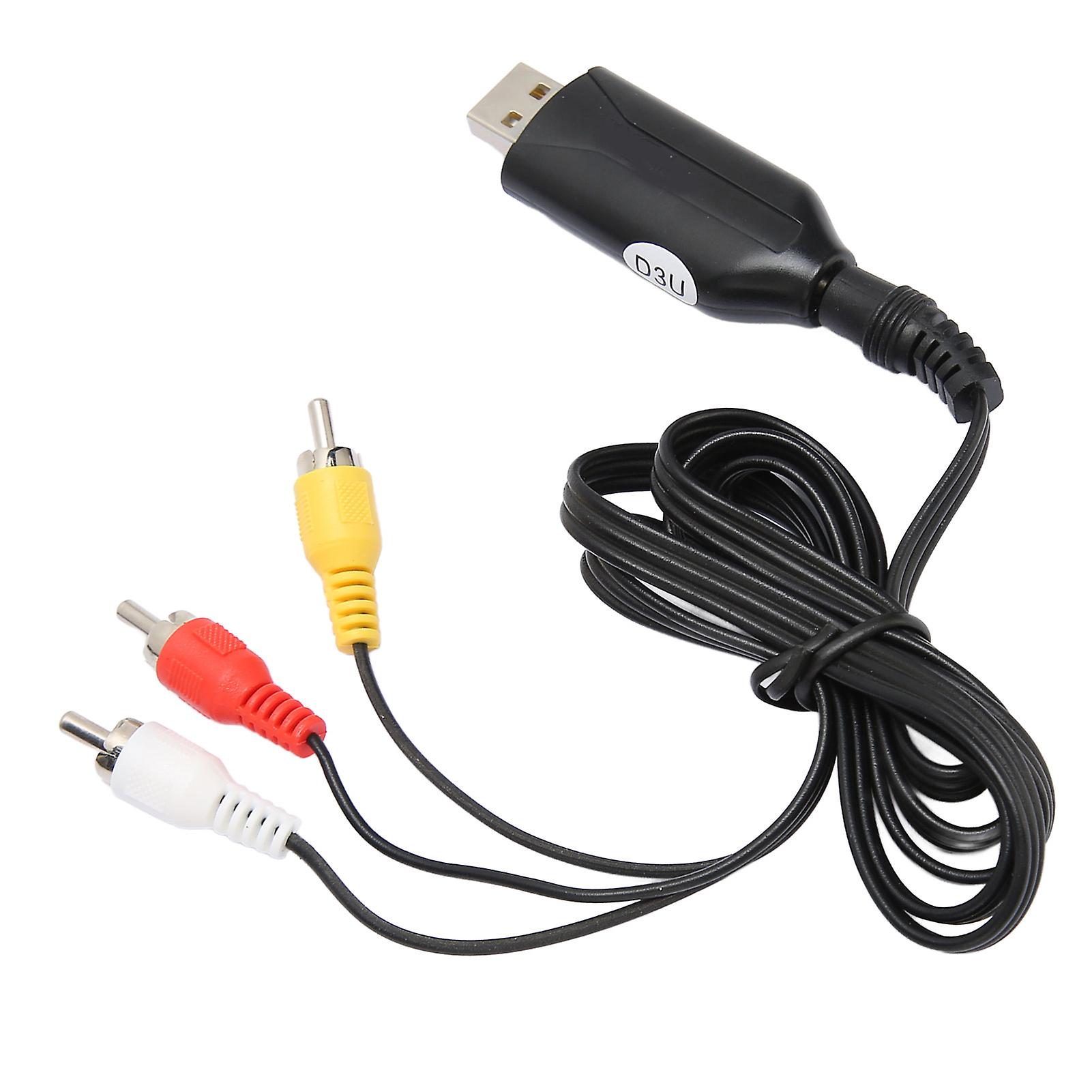 USB Video Capture Card Professional Plug and Play VHS to DVD RCA AV to ...