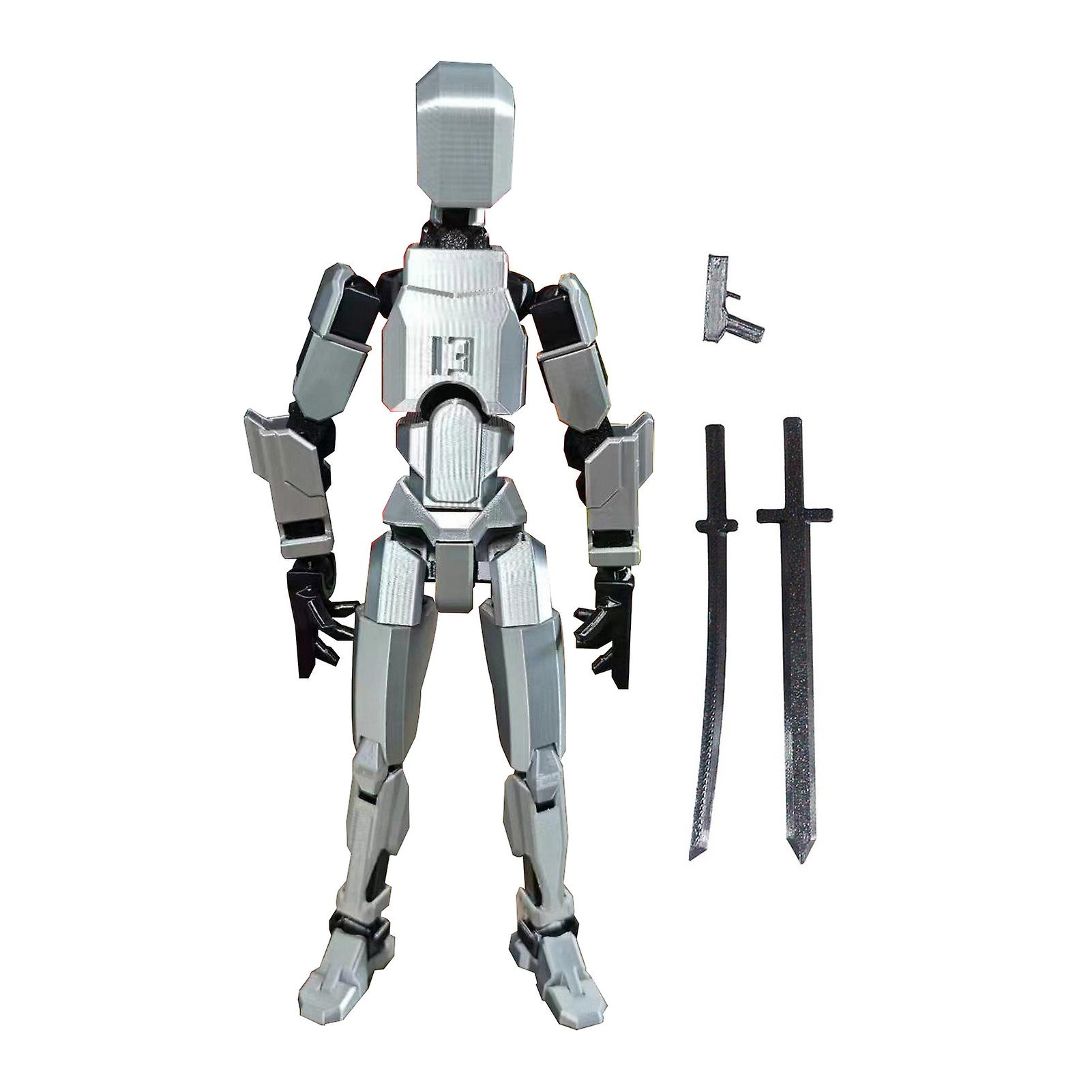 3d Printed Robot Action Figure With Weapon Multi-jointed Robot Model ...