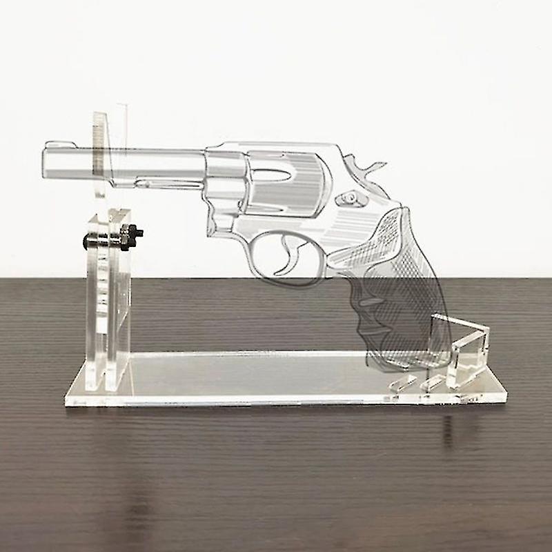 Clear Acrylic Hand Gun Display Stand Pistol Rack Holder For 5 Gears ...