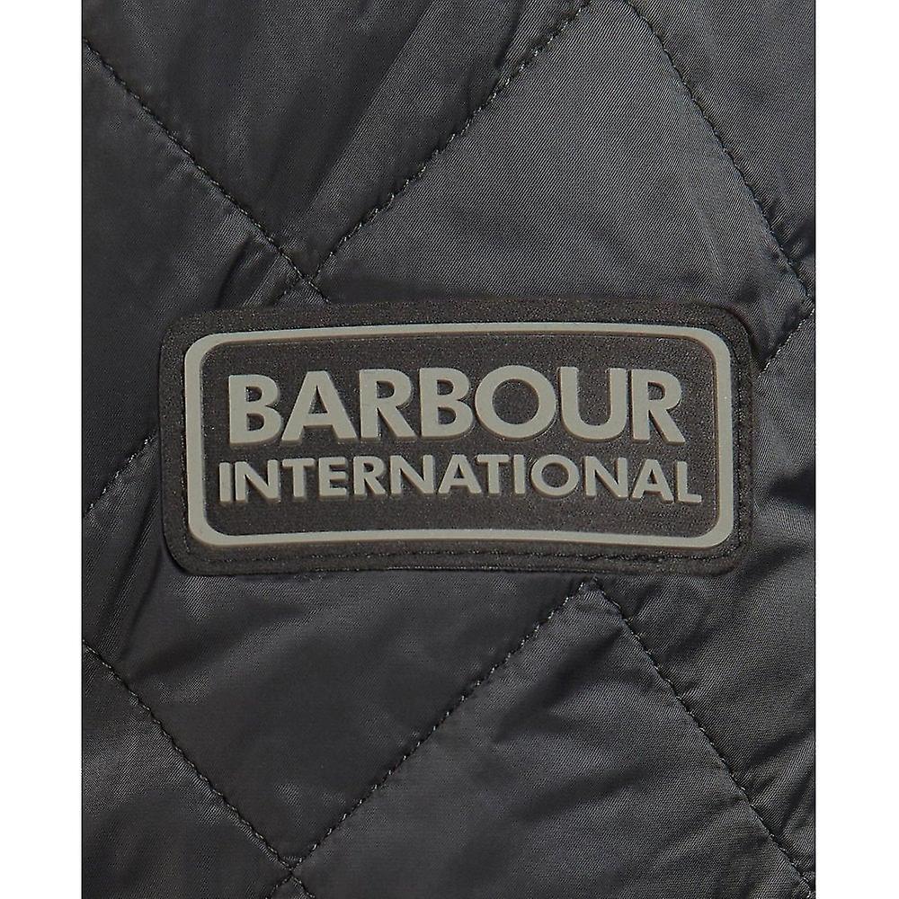 Men's Barbour International Men's Black Barbour Tourer Ariel Polarquilt ...