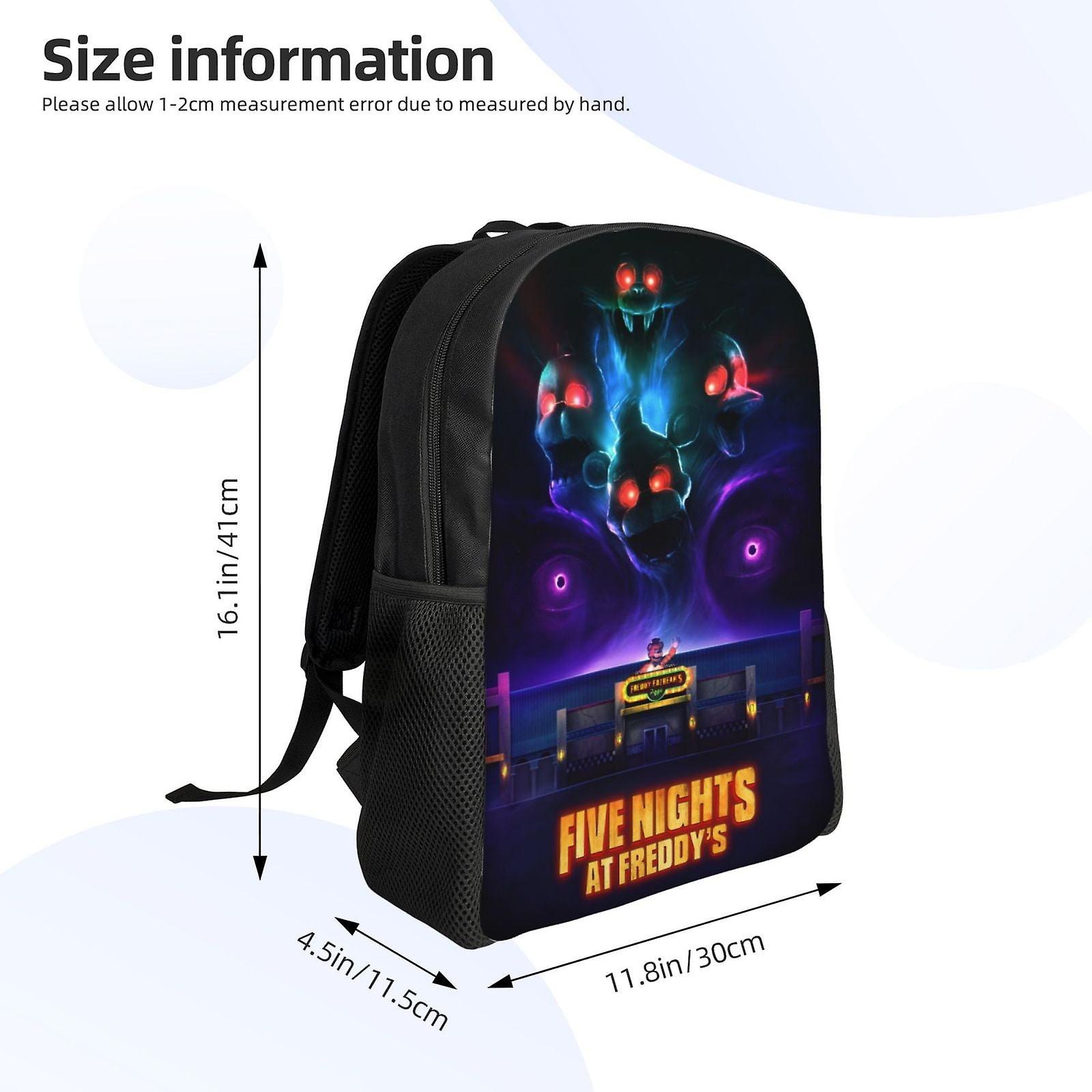 FNAF Five Night At Freddy Backpack Water Resistant College School Bags ...