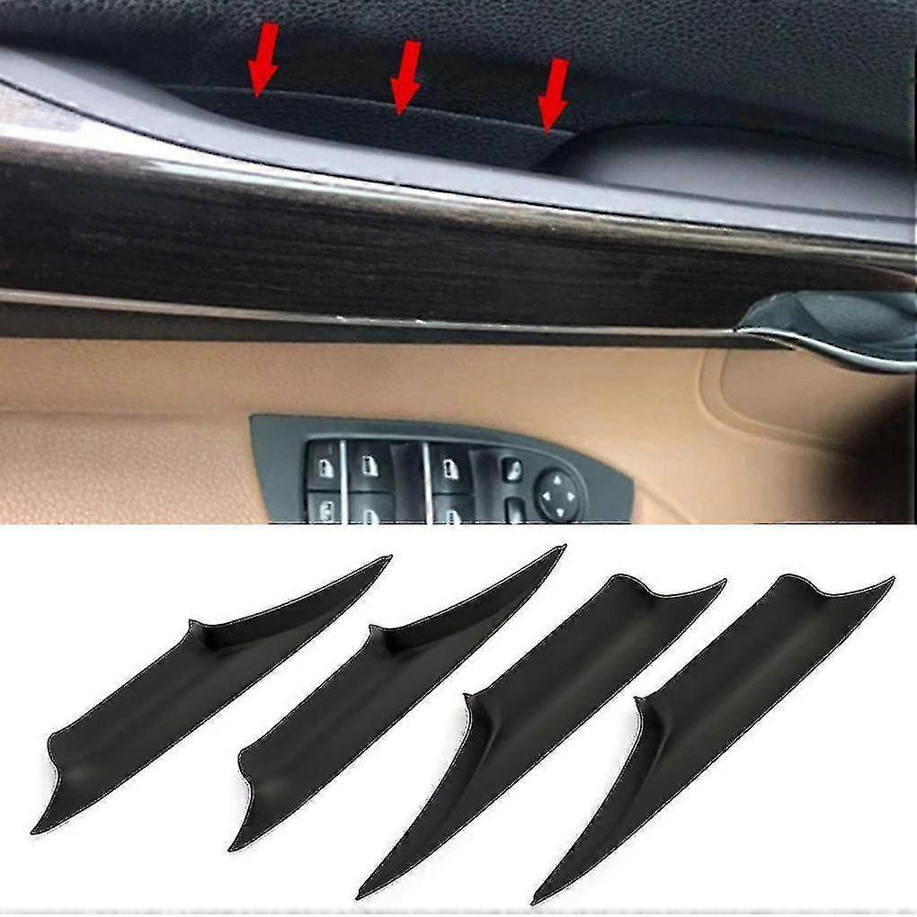 4pcs Inner Handle Pull Trim Cover For -bmw 7 Series F01 F02 2008-2015 ...