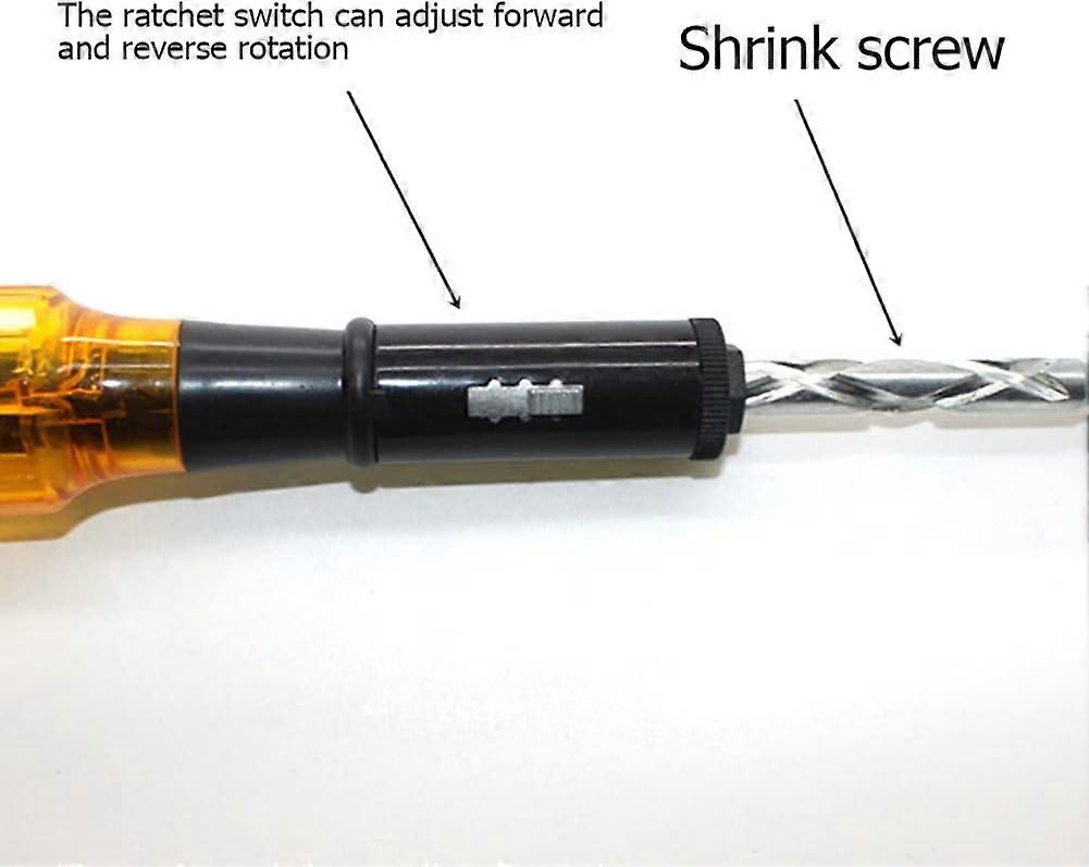 Spiral Screwdriver, Push Pull Ratchet Screwdriver, 6 in 1 Push Pull ...