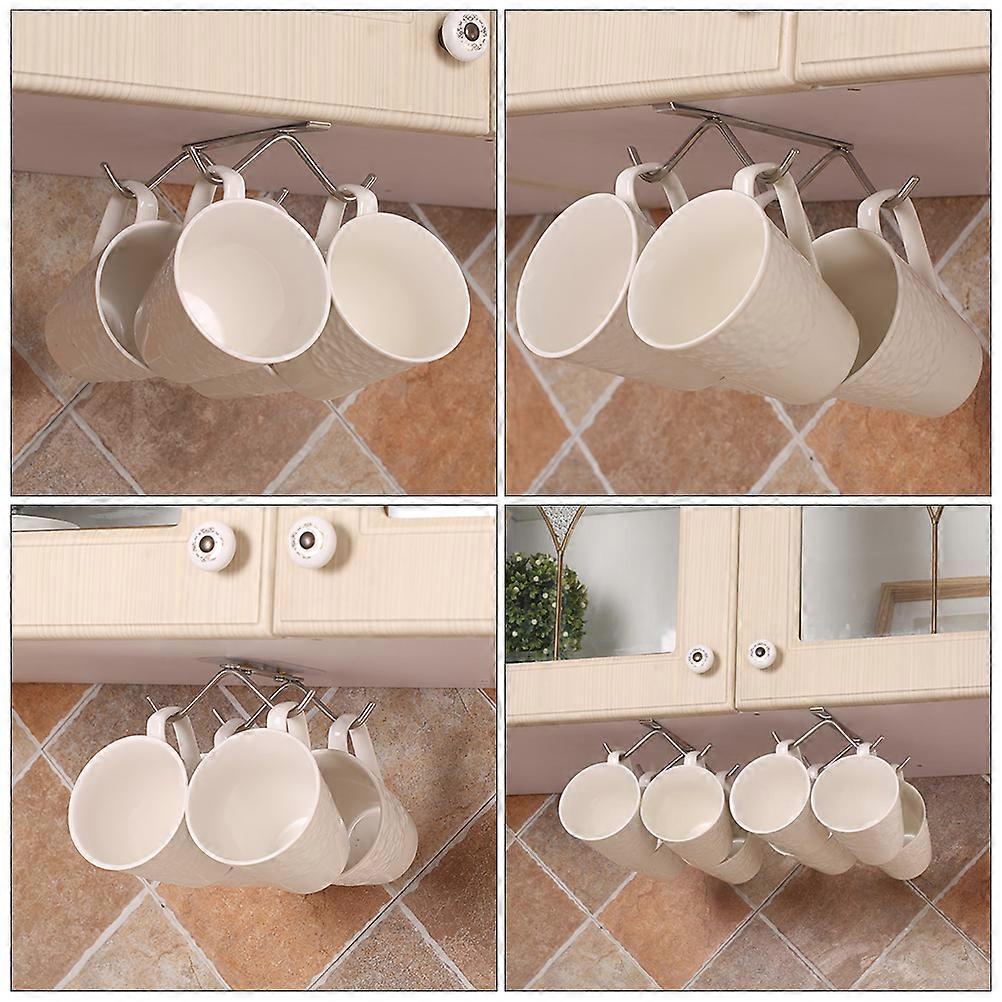 Mug Shelf Cabinet Coffee Mug Rack Tea Cup Rack Cup Hanging Shelf ...