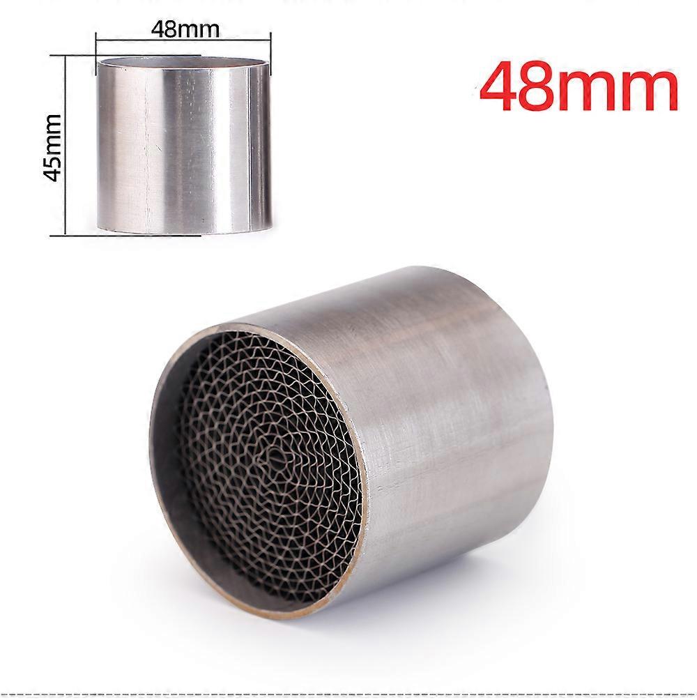 Universal 48/50/53mm Motorcycle Exhaust Pipe Modification Catalyst Db ...