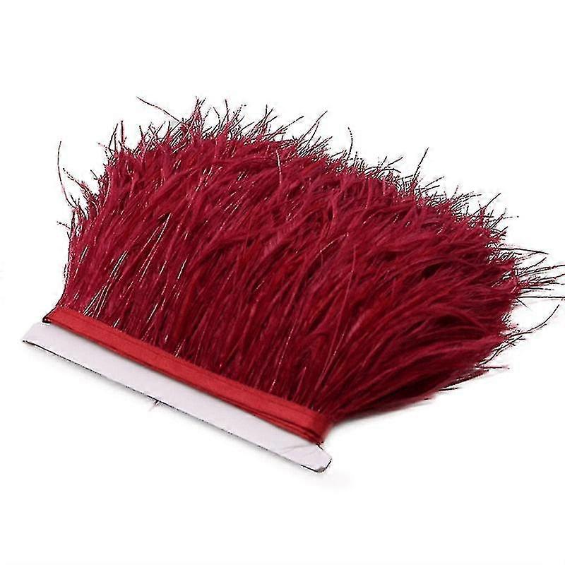 2 Meters Colorful Ostrich Feather Cloth With Feathers For Clothing ...