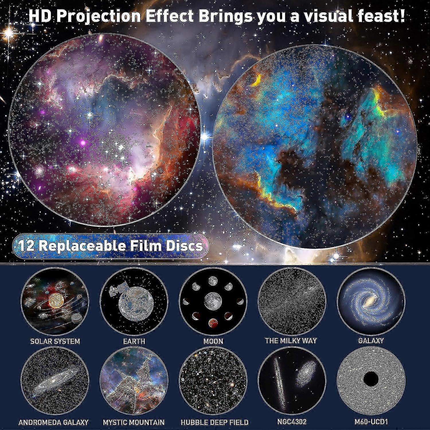 Planetarium Star Projector, Galaxy Projector, Realistic Starry Sky ...