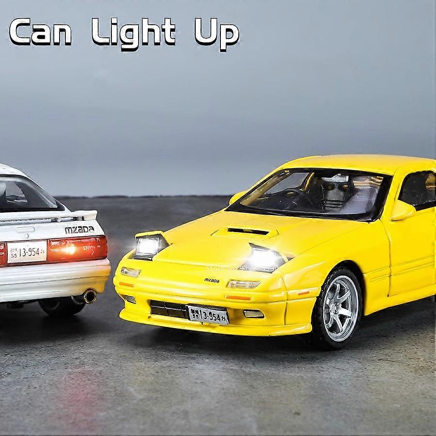 1/32 Initial D Mazda RX7 Alloy Diecast Toy Car Models with Sound Light ...