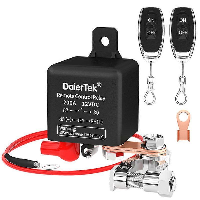 Relay 12v Battery Disconnect Cut Off Isolator Anti-theft With Remote ...