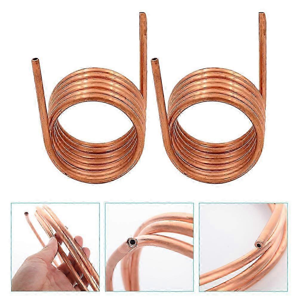 2 Pcs Copper Tubing Air Conditioner Copper Pipe Soft Copper Tube ...