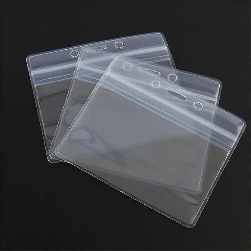 10Pcs/lot Vertical Transparent Vinyl Plastic Clears ID Card Bag Case ...