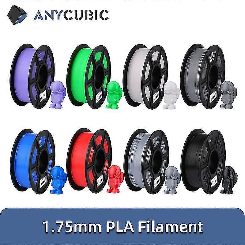 Anycubic Pla Filament 1.75mm Plastic For 3d Printer 1kg/roll Rubber ...