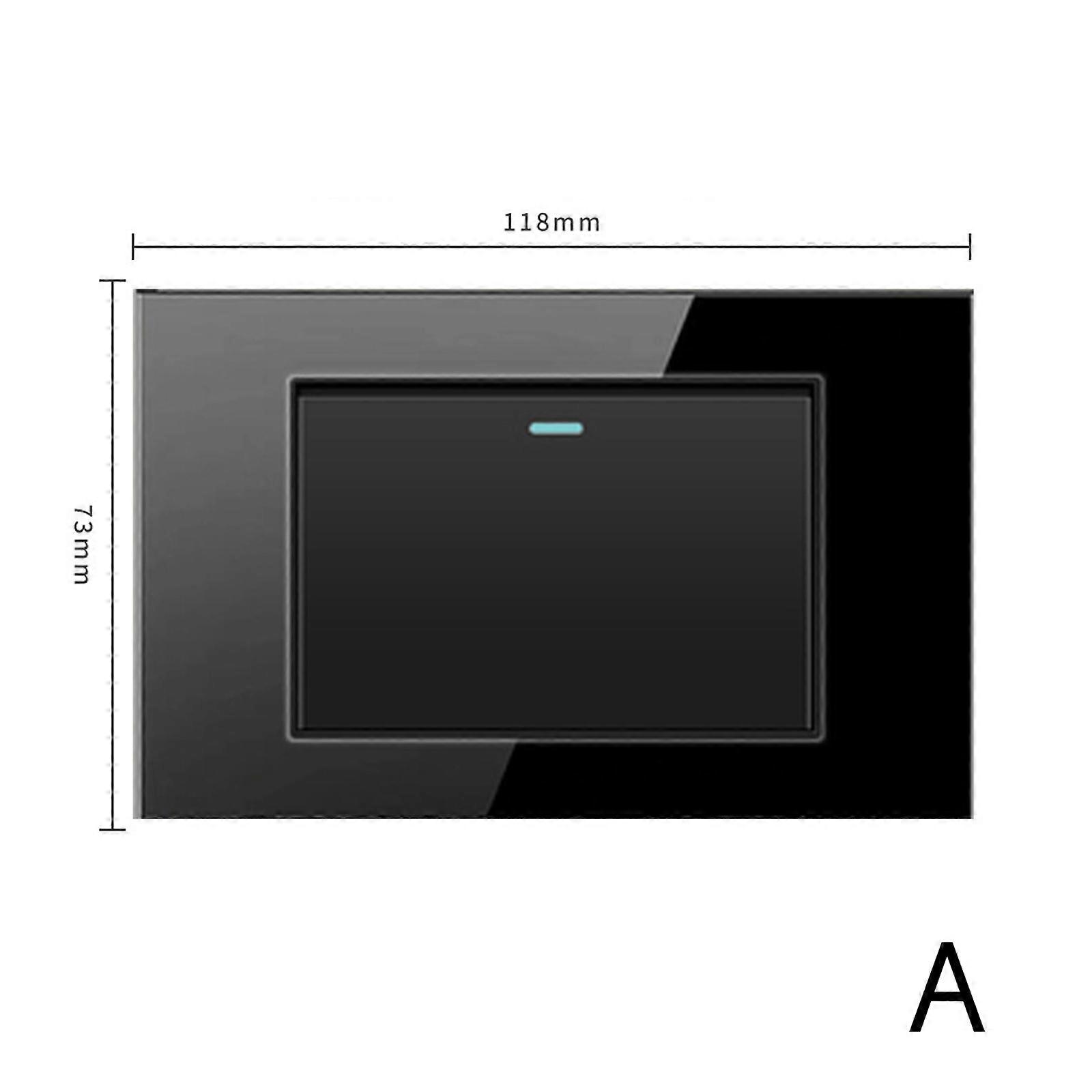 1/2/3 Gang 2 Way Wall Light Switch Panel Push Button Power Rocker ...