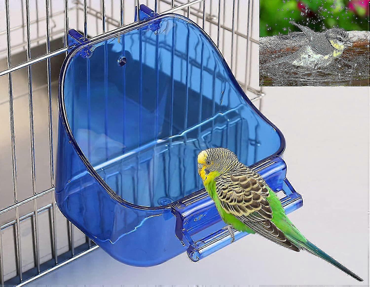Bird Bath For Cage,pet Bird Bath Box,bird Cage Accessories Parrot ...